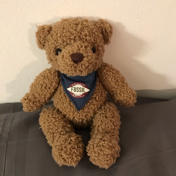 Fossil | Other | Fossil Original Authentic Gund Fuzzy Teddy Bear | Poshmark